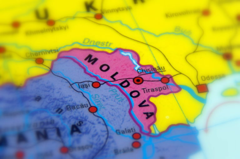 Moldova, officially the Republic of Moldova (selective focus ...