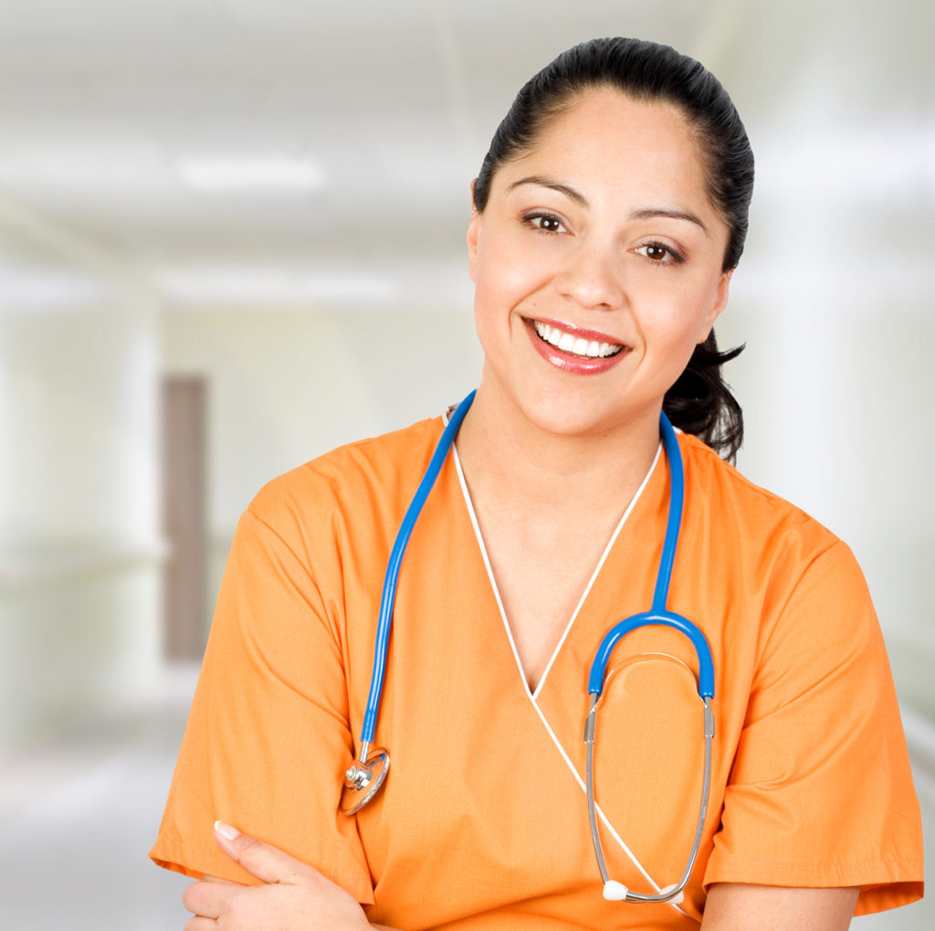 Happy Hispanic Health Care Practitioner In Hospital Setting – InsideSources
